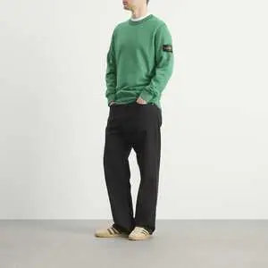 Stone Island Garment Dyed Crew Neck Sweatshirt