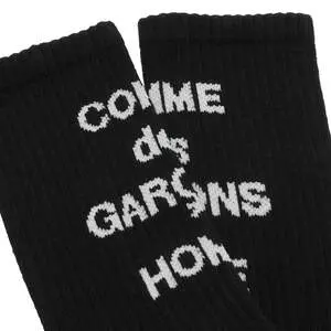 Comme Des Garçons Logo Socks - Black