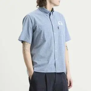 NO PROBLEMO Alien-o Print Check Shirt