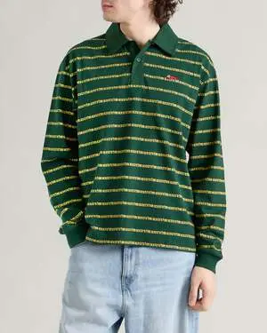 ICECREAM Running Dog Striped Rugby Shirt