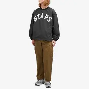 WTAPS 03 Logo Applique Pullover Track Top Sweatshirt