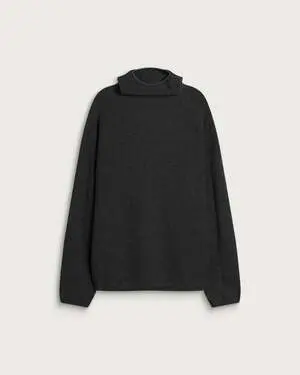 GOLDWIN 0 Perforated Wholegarment Knit Top - Black