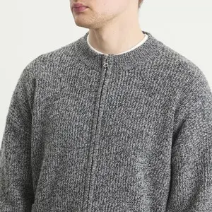 FRIZMWORKS Tweed Wool Deck Zip Cardigan