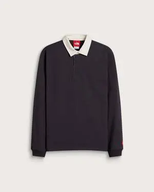 The North Face Red Box Rugby Shirt - Obsidian