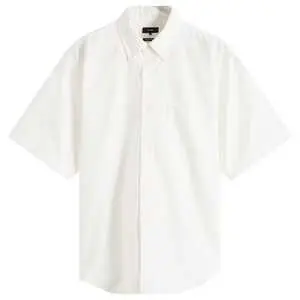 BEAMS Easy Bd Half Sleeve Shirt - White