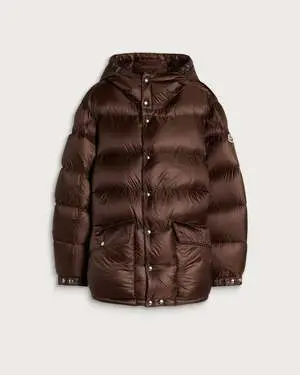 Moncler Orelith Shorts Micro Ripstop Parka Jacket - Brown