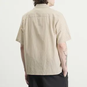 LE PERE Stripe Camp Shirt
