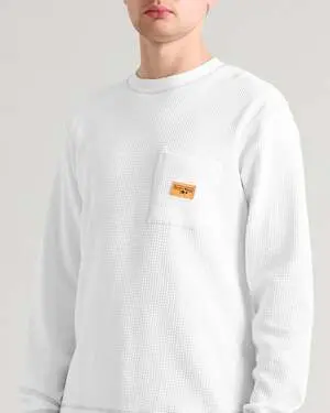 SERVICE WORKS Waffle Contrast Thermal Long Sleeve T-shirt