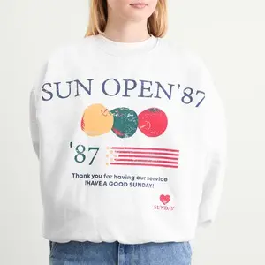 SUNDAYFRUITMARKET Open Sun Crewneck Sweatshirt