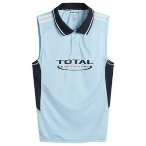 Martine Rose Shrunken Stretch Football Vest - Blue