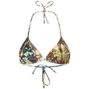 JEAN PAUL GAULTIER Butterfly Print Bikini Top - Yellow/multi