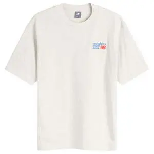 NEW BALANCE Athletics Premium Logo T-shirt - Ash Heather