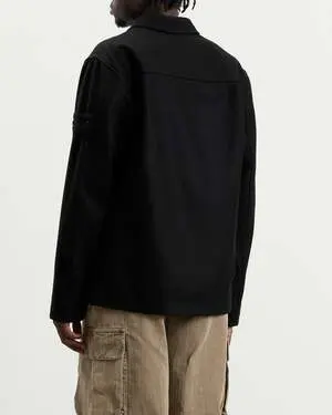 Stone Island Ghost Wool Nylon Flannel Overshirt