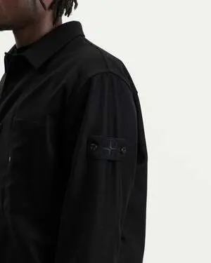 Stone Island Ghost Wool Nylon Flannel Overshirt