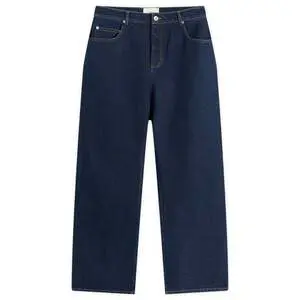 Folk Barrel Leg Jeans - Deep Denim