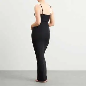 SKIMS Smooth Lounge Skimpy Scoop Neck Dress