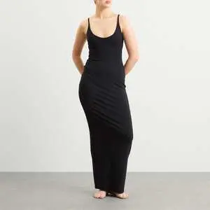 SKIMS Smooth Lounge Skimpy Scoop Neck Dress
