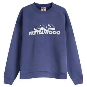 METALWOOD STUDIO Mountaineer Crew Sweatshirt - Navy