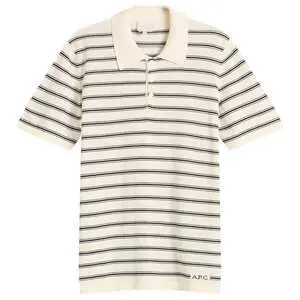 A.p.c. Polo Shirt - Ecru/black