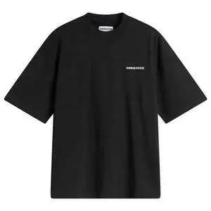 ANNIE HOOD Mini Logo T-shirt - Black