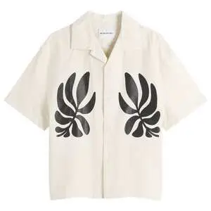 MKI MIYUKI ZOKU Botanical Print Vacation Shirt - Bone