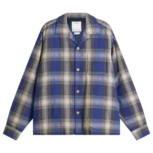 Visvim Keesey Check Down Shirt Jacket - Blue