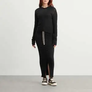Rick Owens Soft Edfu Midi Skirt