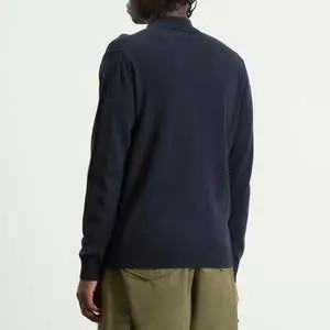 BEAMS 12g Knit Long Sleeve Polo