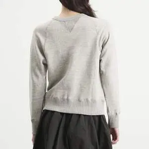 BEAMS Rib Crewneck Sweatshirt