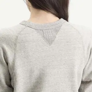 BEAMS Rib Crewneck Sweatshirt