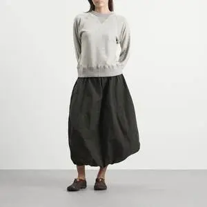 BEAMS Rib Crewneck Sweatshirt