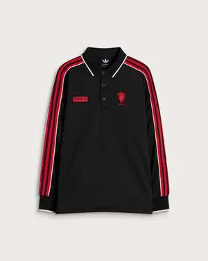 Adidas Spezial Manchester United Fc Polo Top - Black