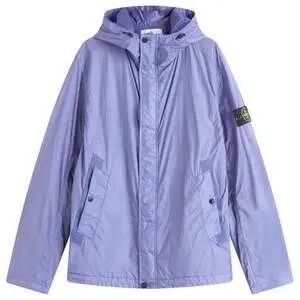 Stone Island Crinkle Reps Hooded Jacket - Lavender