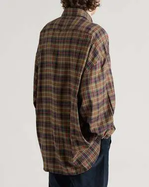 Acne Studios Setar Check Flannel Long Sleeve Shirt