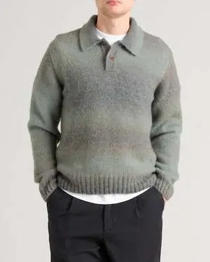 PALMES Alpaca Longsleeve Knit Polo