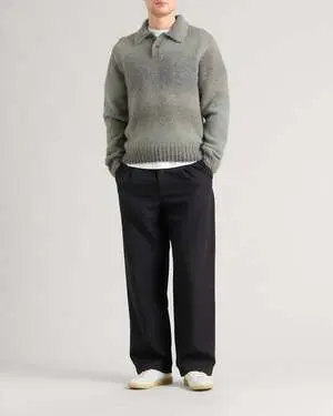 PALMES Alpaca Longsleeve Knit Polo