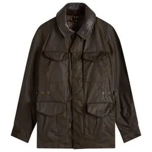 Barbour To Ki To Horse Riding Wax Jacket - Olive
