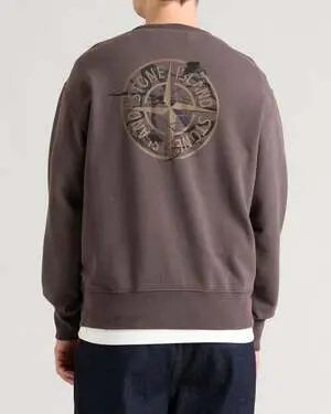 Stone Island Camo Compass Print Sweatshirt