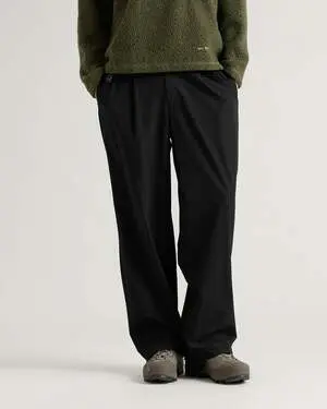 AND WANDER Light Cloth Wide Trousers