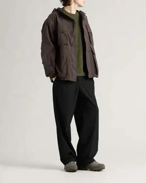 AND WANDER Light Cloth Wide Trousers