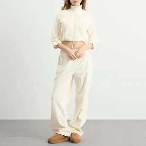 SKIMS Fleece Lounge Cargo Pants - Ecru