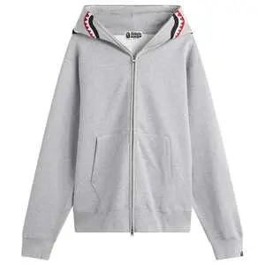 A BATHING APE Shark Zip Hoodie - Gray