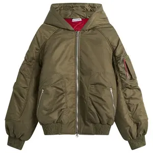 PEACHY DEN The Penny Flight Jacket - Moss