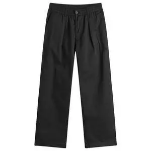 Universal Works Twill Pleated Track Pant - Black