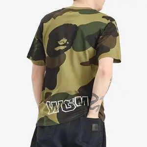 A BATHING APE Giant 1st Camo Shark T-shirt