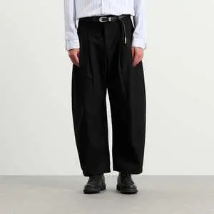 PORTER JAMES Dart-knee Pleated Trousers