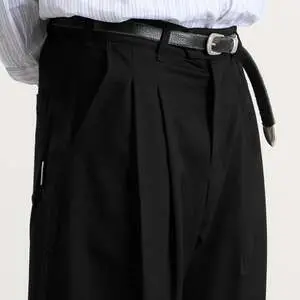 PORTER JAMES Dart-knee Pleated Trousers