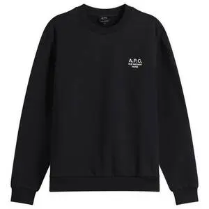 A.p.c. Rue Madame Logo Crew Sweat - Black/white