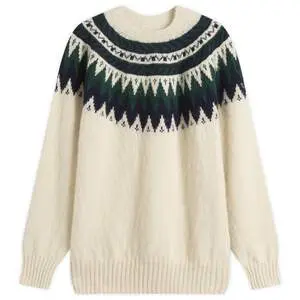 HOWLIN BY MORRISON Howlin' Magician In The Mountain Fair Isle Jumper - Ecru