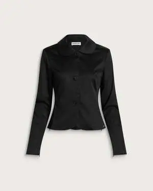 PEACHY DEN Twiggy Muse Shirt - Onyx